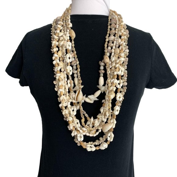 Unbranded | Jewelry | Mixed Lot Of 8 Shell Necklaces Hawaiian Beach ...